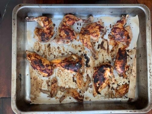 Egyptian Minced Molokhia with Roasted Chicken - The Matbakh