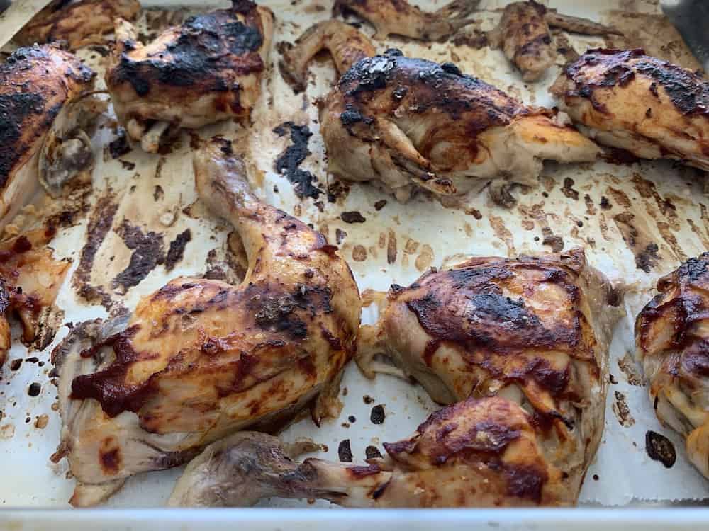 Egyptian Molokhia Recipe with Roasted Chicken - The Matbakh