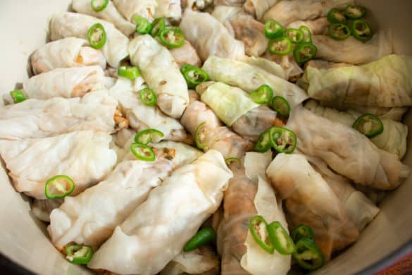 Egyptian Mahshi Crumb (Stuffed Cabbage Rolls) - The Matbakh