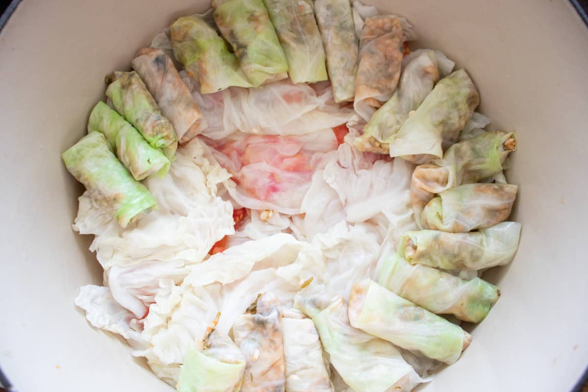 Egyptian Mahshi Crumb (Stuffed Cabbage Rolls) - The Matbakh