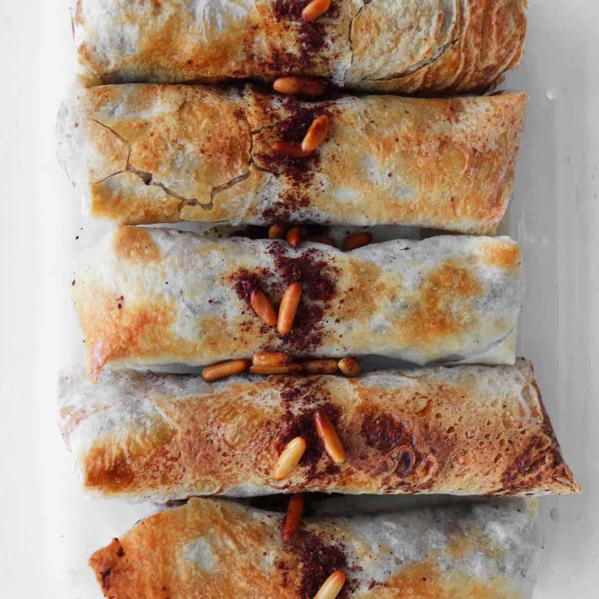 Musakhan Chicken Rolls - The Matbakh