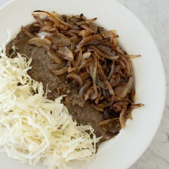 Mujadarrah Lebanese Lentils and Rice with Caramelized Onions - The Matbakh