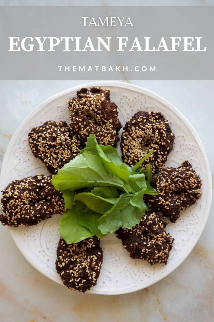 Tameya (Fried Egyptian Falafel) - The Matbakh
