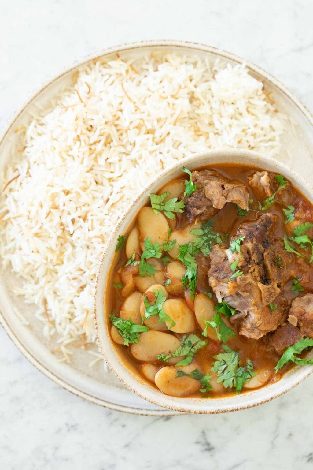 Fasolia Lebanese Lamb and Lima Bean Stew - The Matbakh