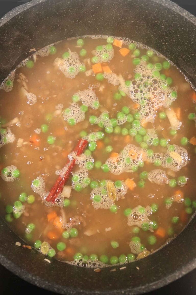 Ouzi Spiced Rice With Minced Lamb and Toasted Nuts - The Matbakh