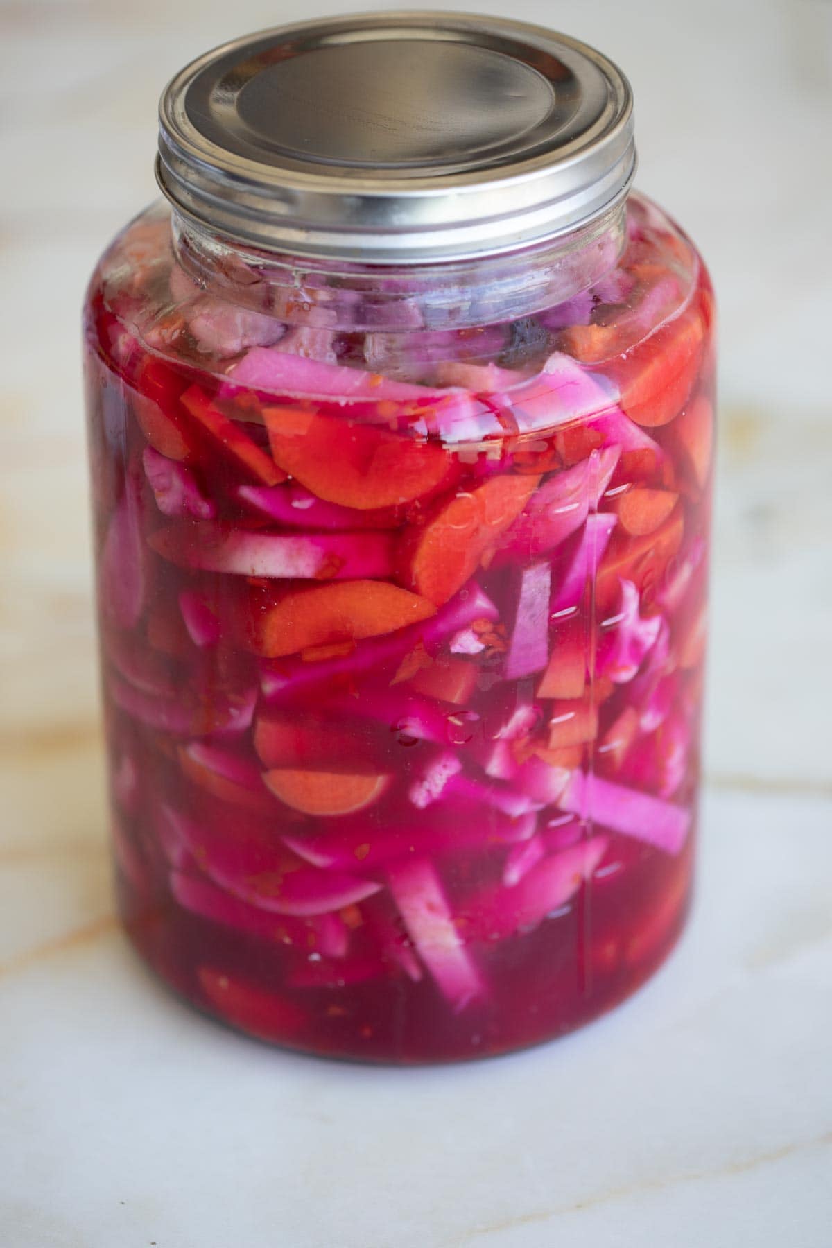 Pink Pickled Turnips - The Matbakh