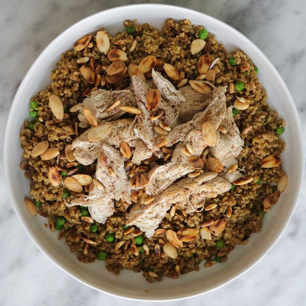 Chicken Freekeh Pilaf - The Matbakh