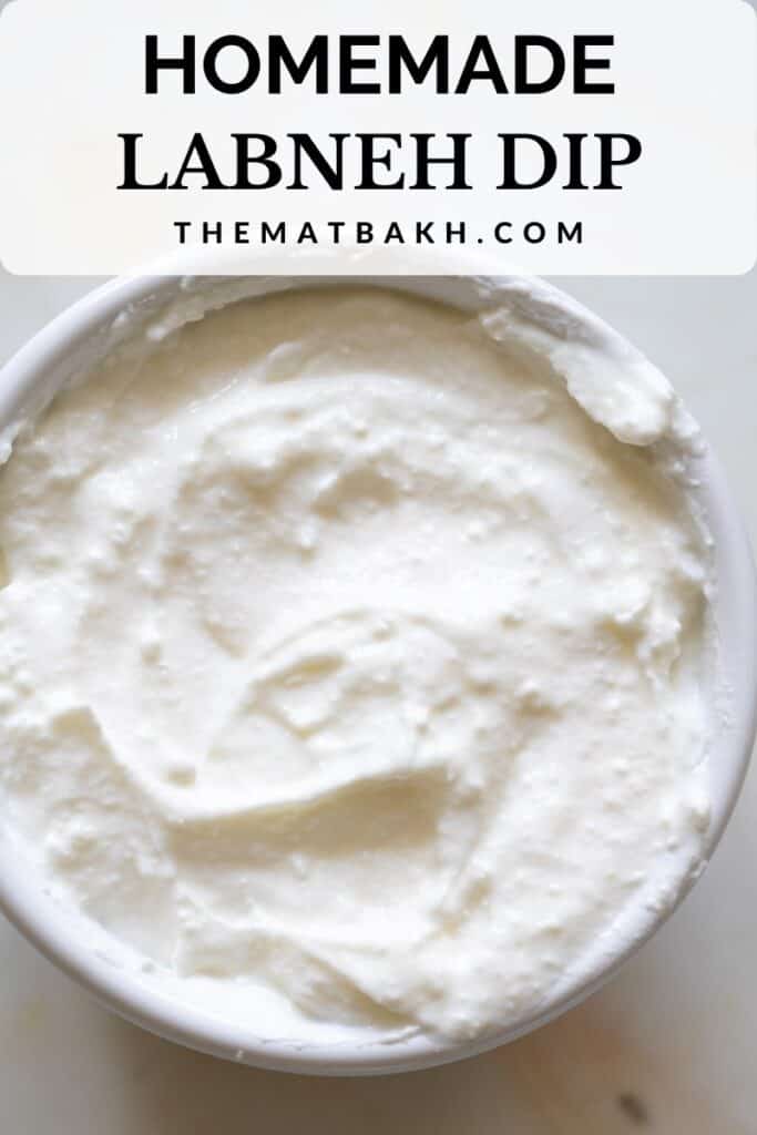 Homemade Labneh Dip From Milk - The Matbakh