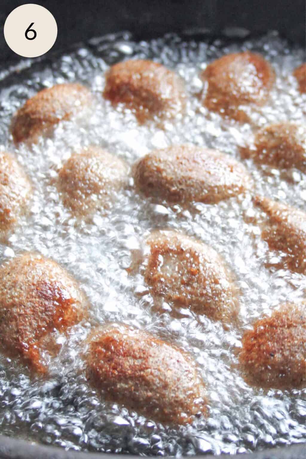 Fried Kibbeh Balls - The Matbakh