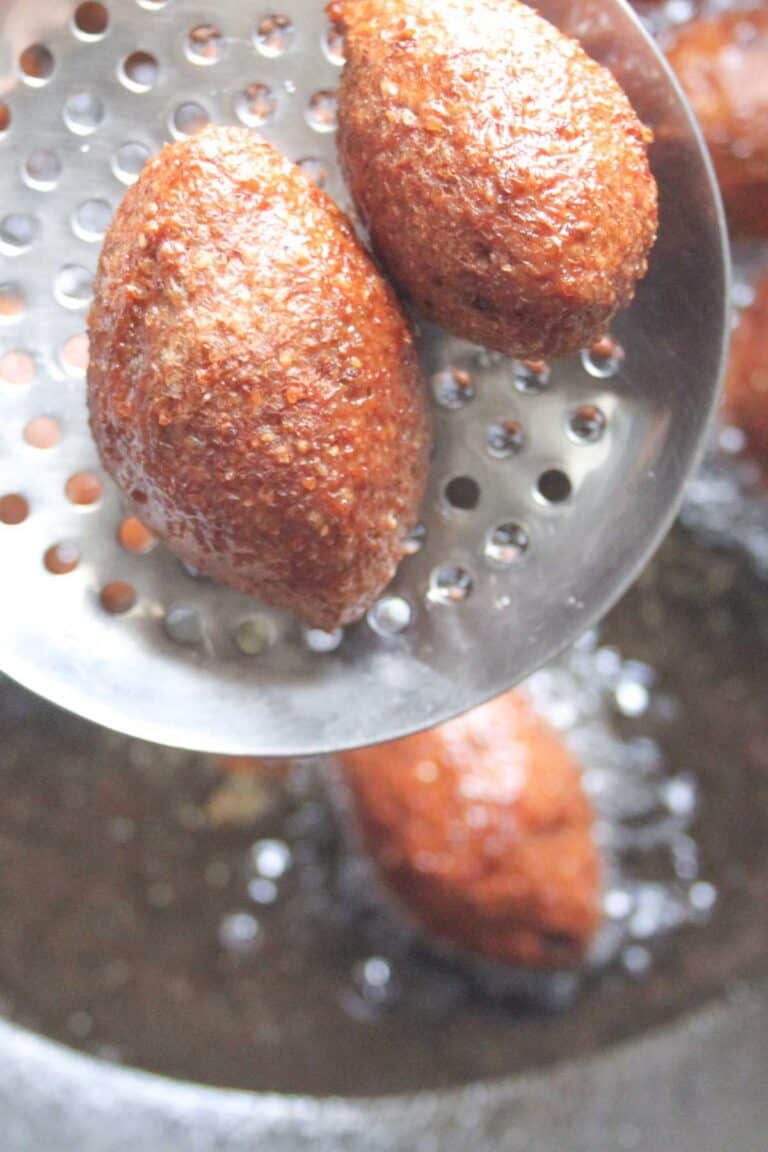 Fried Kibbeh Balls - The Matbakh