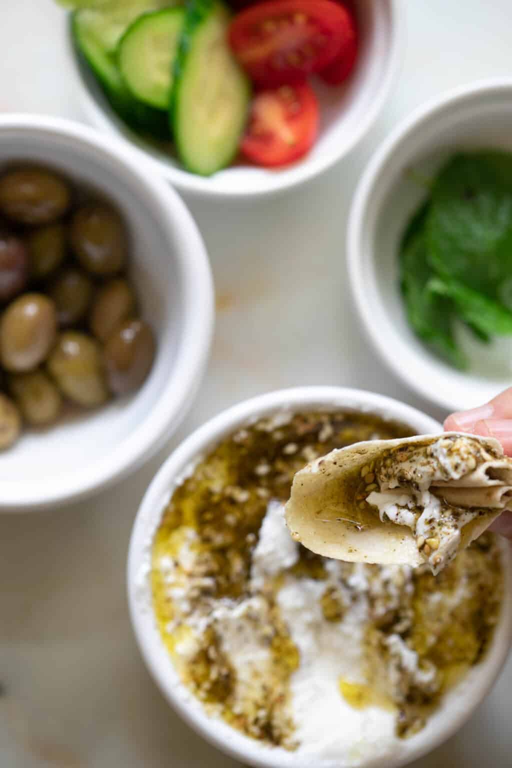 Homemade Lebanese Labneh Dip From Milk - The Matbakh