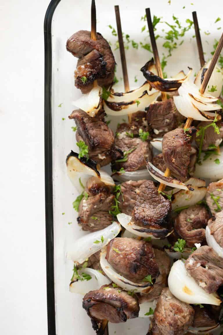 Oven Broiled Lamb Kabobs - The Matbakh