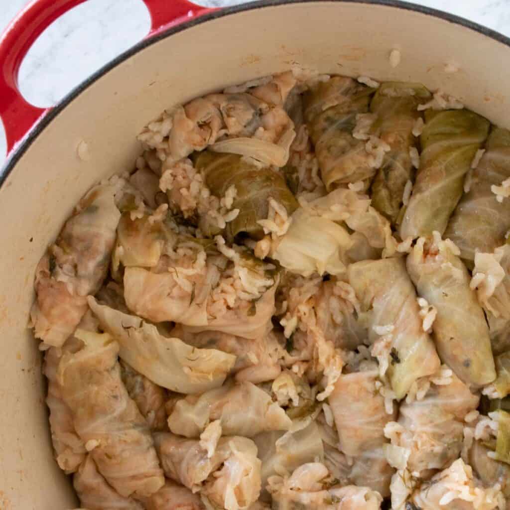 Egyptian Mahshi Crumb (Stuffed Cabbage Rolls) - The Matbakh