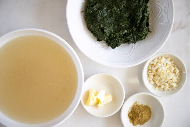 Fresh Mulukhiyah with Roz (Jute Leaf Stew) - The Matbakh