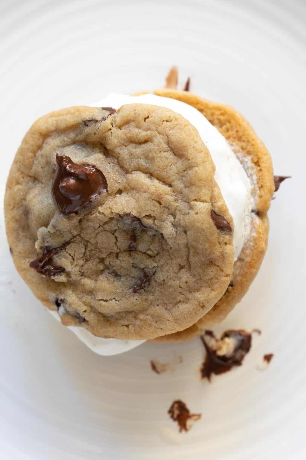 Chocolate Chip Cookie Ice Cream Sandwich The Matbakh
