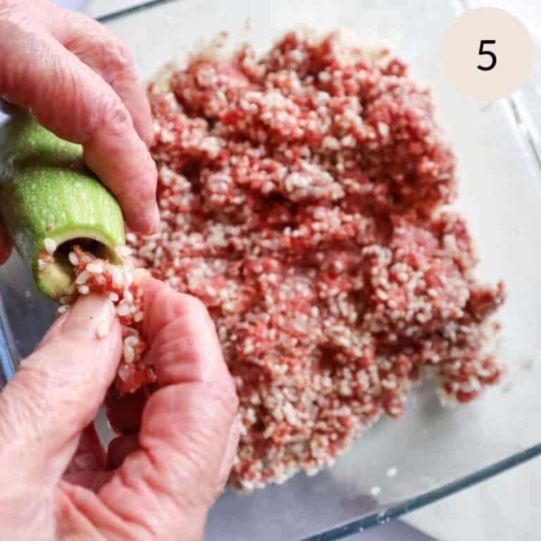 Kousa Mahshi Lebanese Stuffed Zucchini - The Matbakh