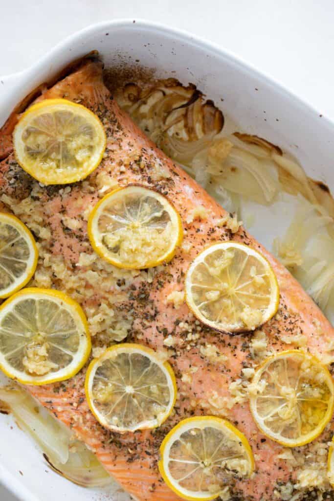 Baked Steelhead Trout with Garlic Butter Sauce - The Matbakh