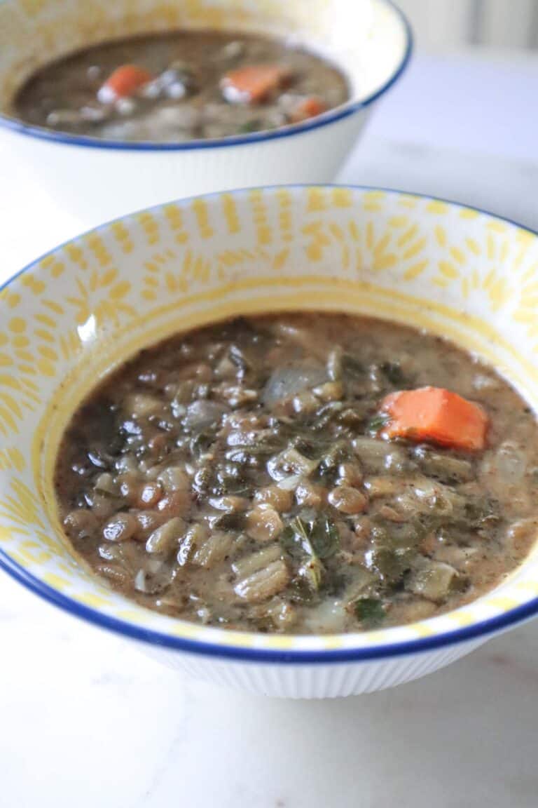 Adas Bi Hamod (Lebanese Lemon Lentil Soup With Chard) - The Matbakh