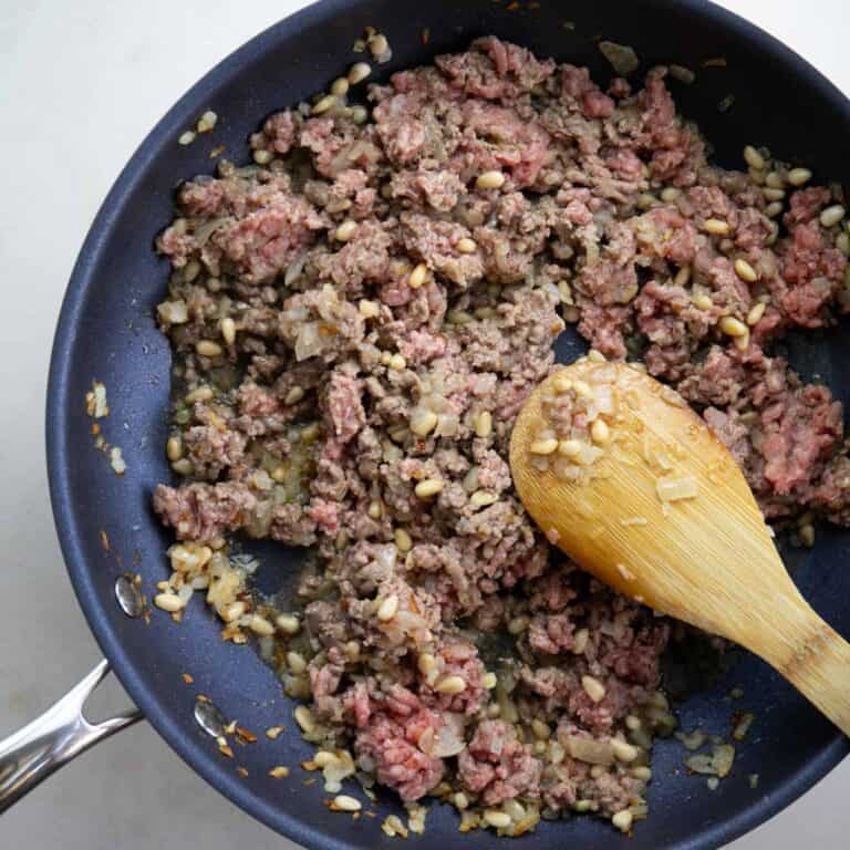 Lebanese Baked Stuffed Kibbeh - The Matbakh