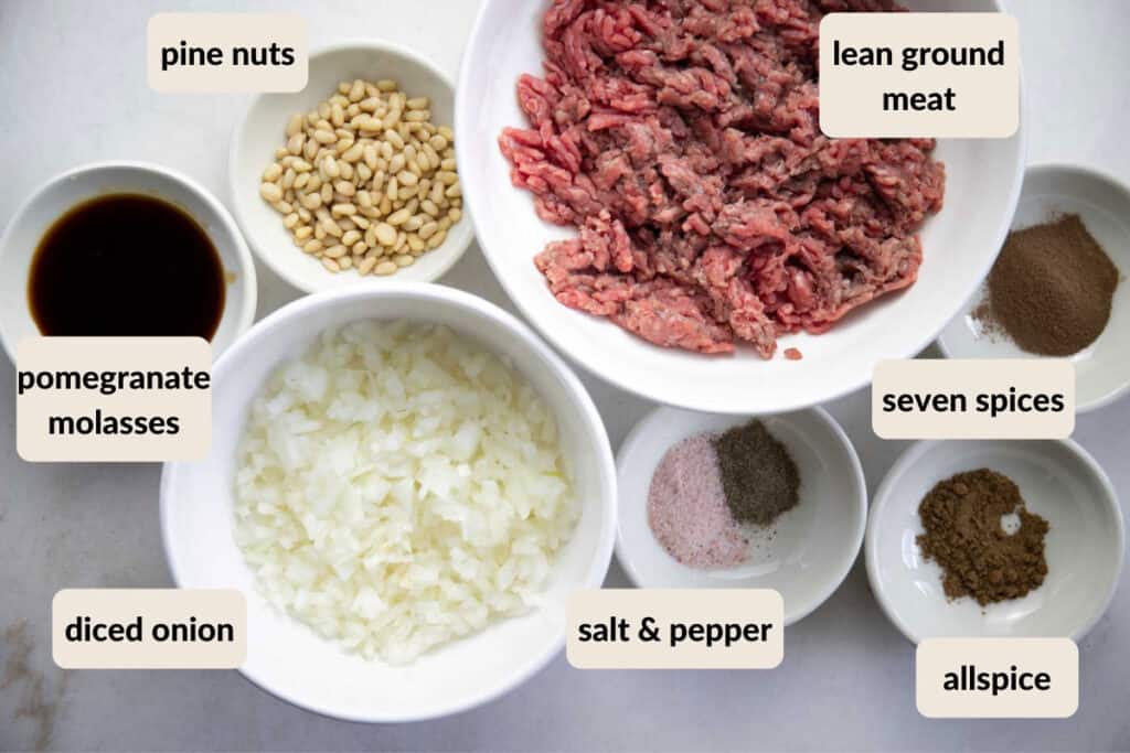 Lebanese Baked Stuffed Kibbeh - The Matbakh