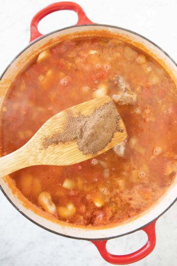 Fasolia Lebanese Lamb and Lima Bean Stew - The Matbakh