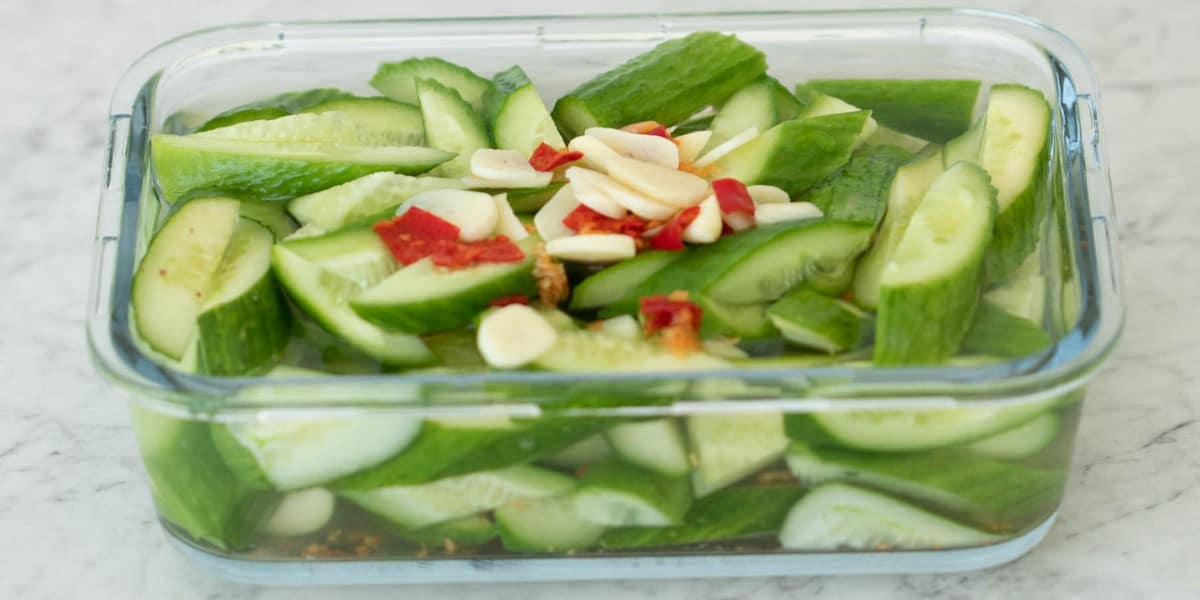 Spicy Egyptian Cucumber Pickles - The Matbakh