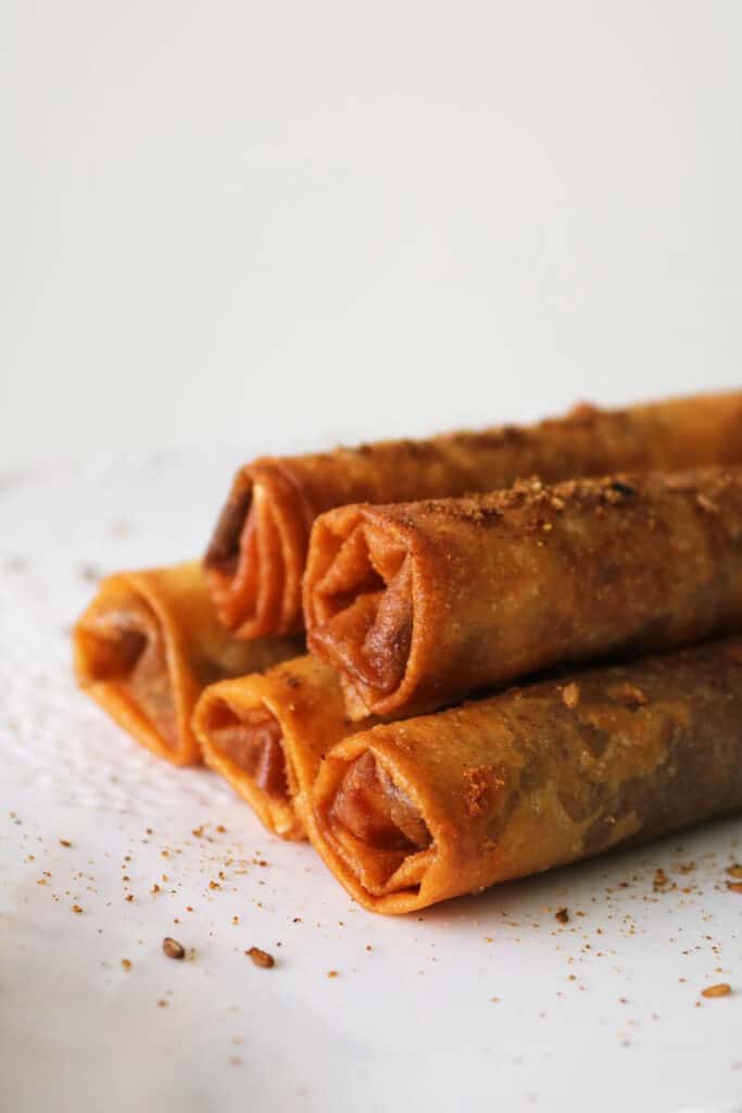Fried Cheese and Za'atar Spring Rolls - The Matbakh