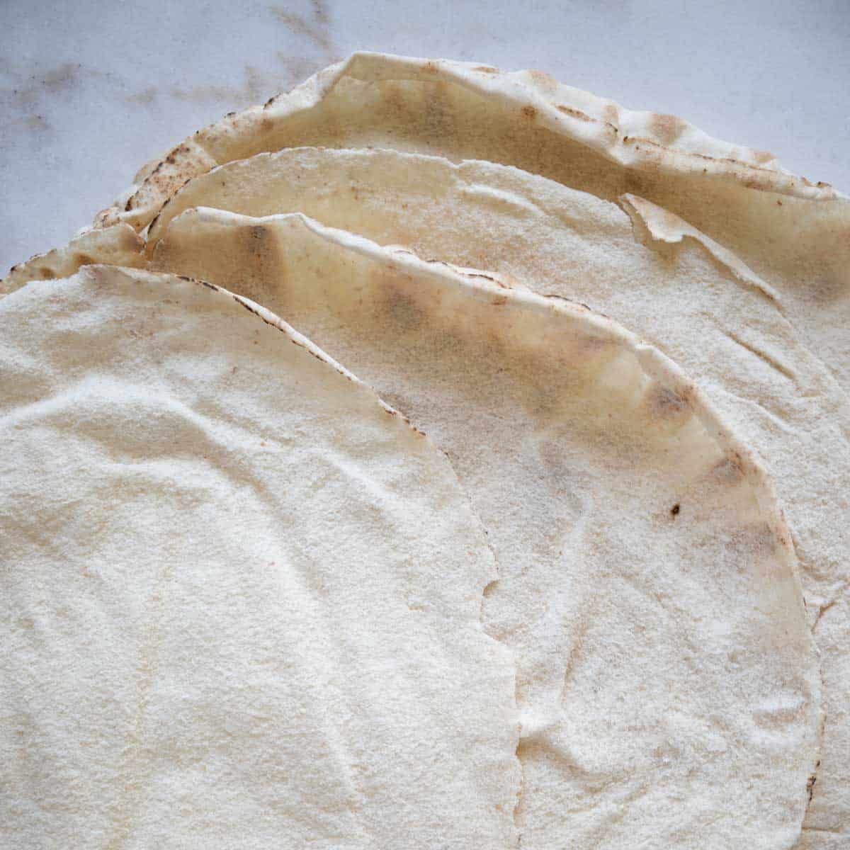 Fried Pita Bread Chips - The Matbakh