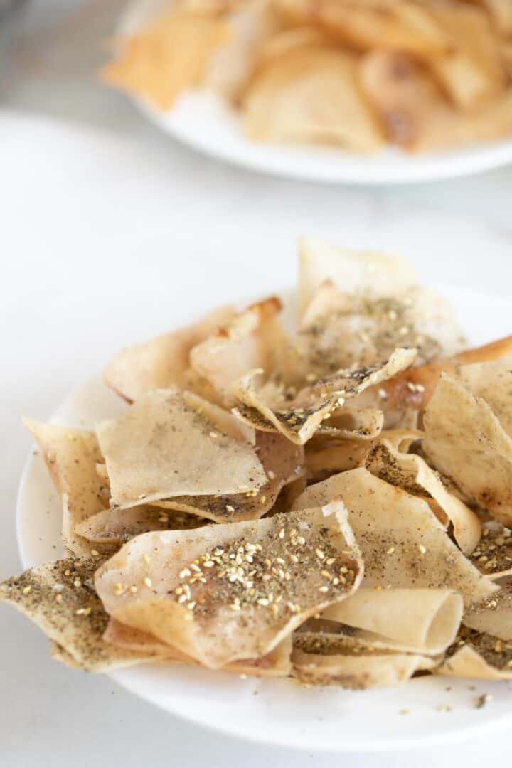 Za'atar Pita Chips - The Matbakh
