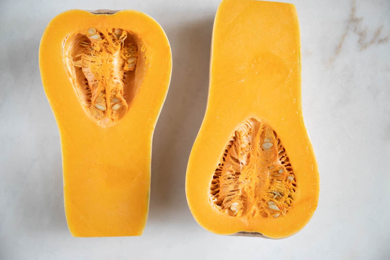 Roasted Butternut Squash Halves - The Matbakh