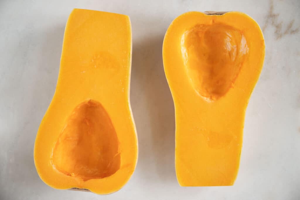Roasted Butternut Squash Halves - The Matbakh