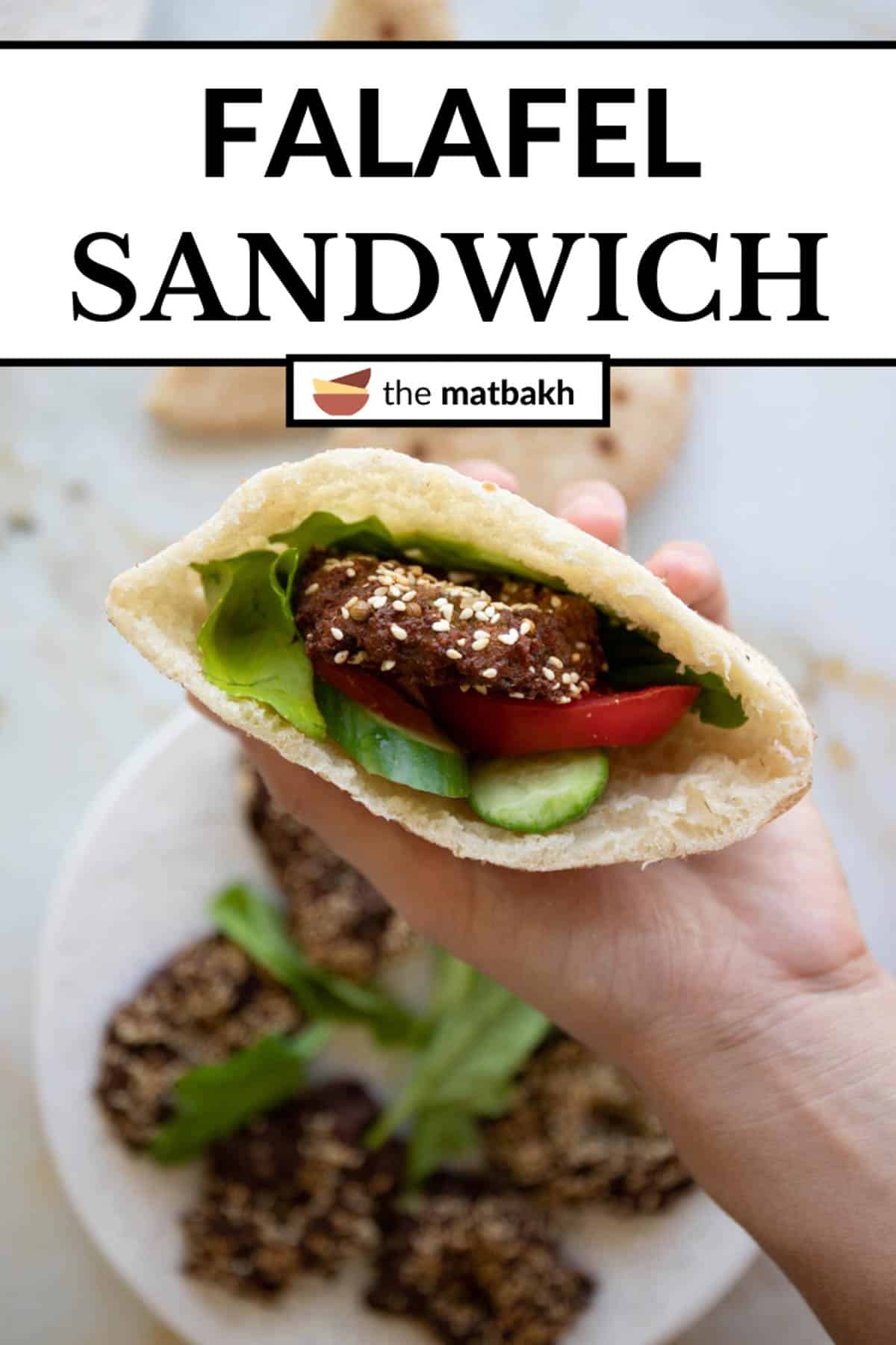 How To Make A Falafel Pita Bread Sandwich - The Matbakh