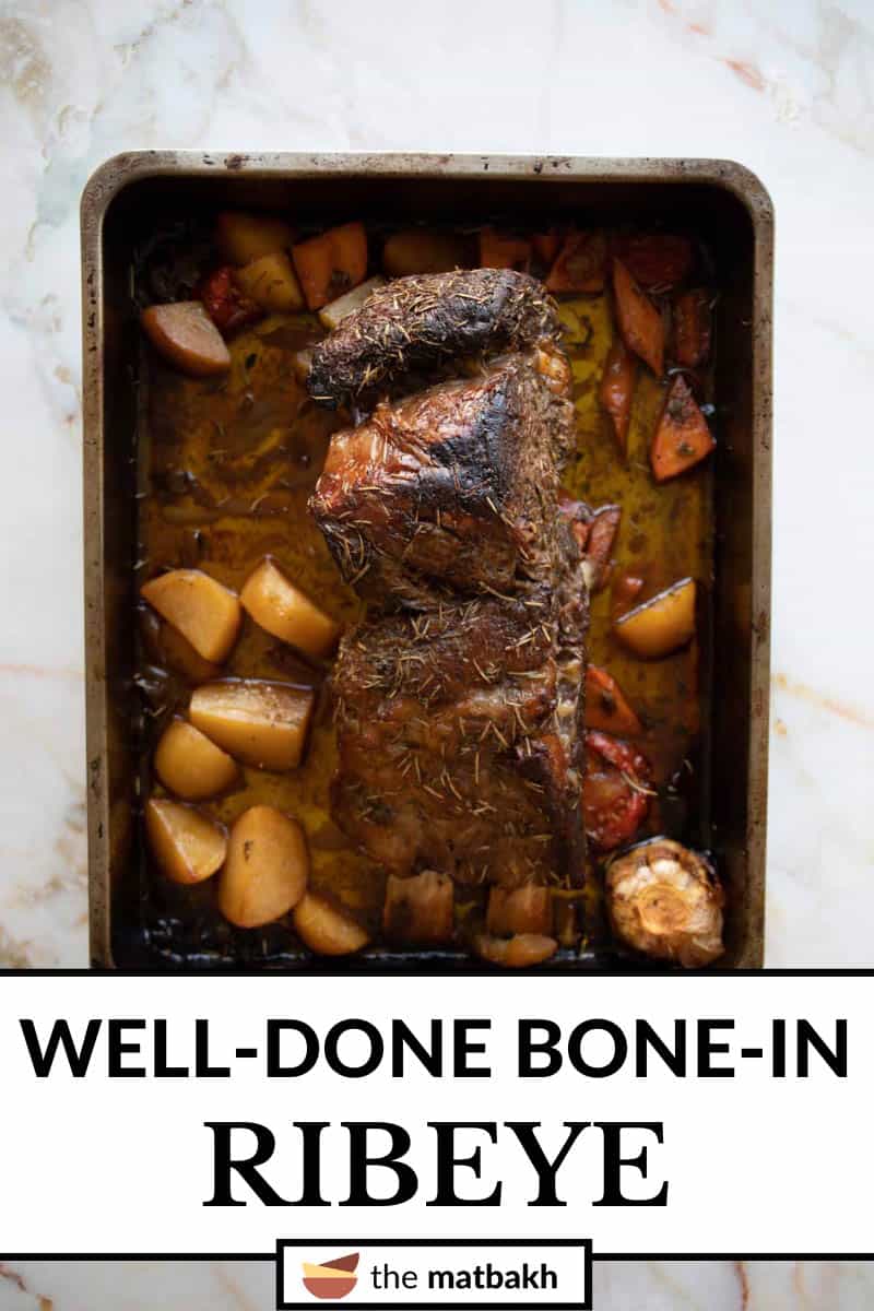 Tender Bone-In Ribeye Roast Recipe (Well Done Prime Rib) - The Matbakh