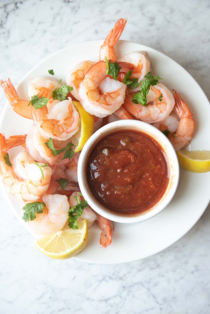 Steamed Shrimp Cocktail - The Matbakh