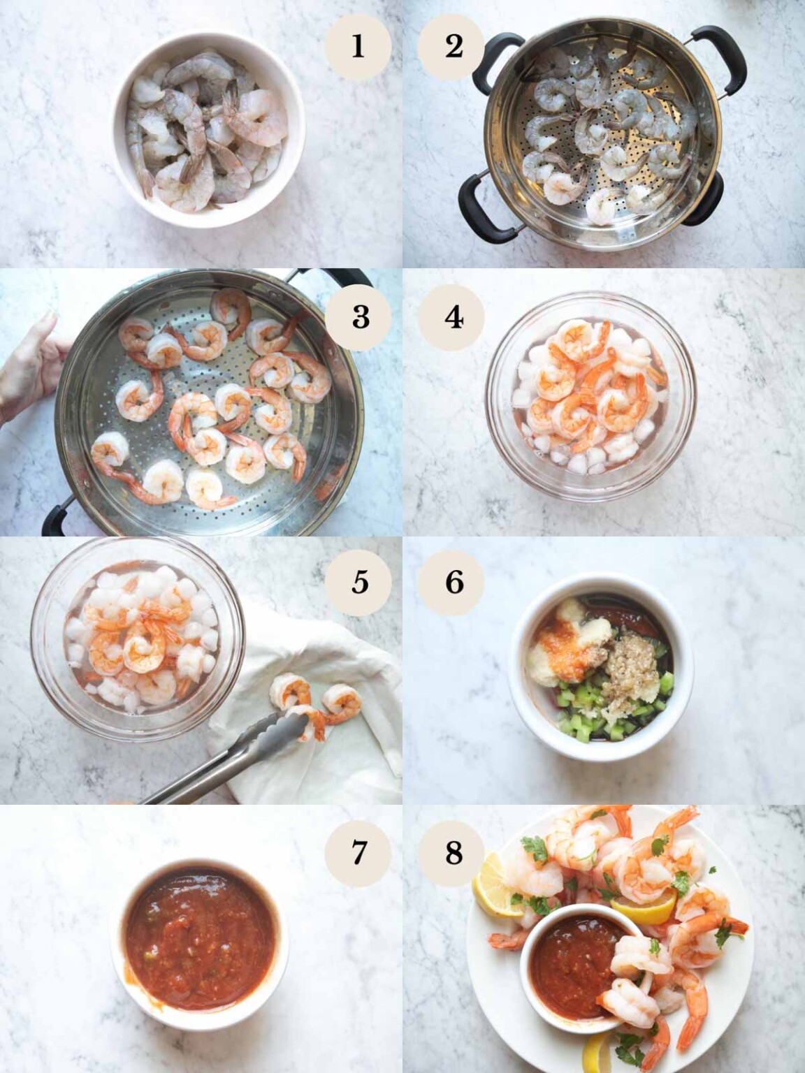 Perfectly Steamed Shrimp Cocktail - The Matbakh