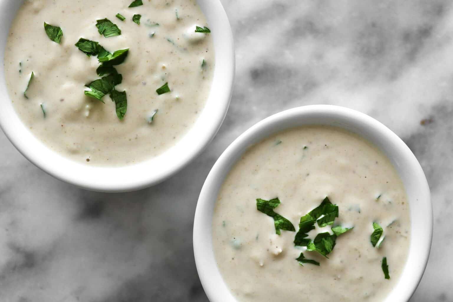Tarator Garlic Tahini Sauce - The Matbakh