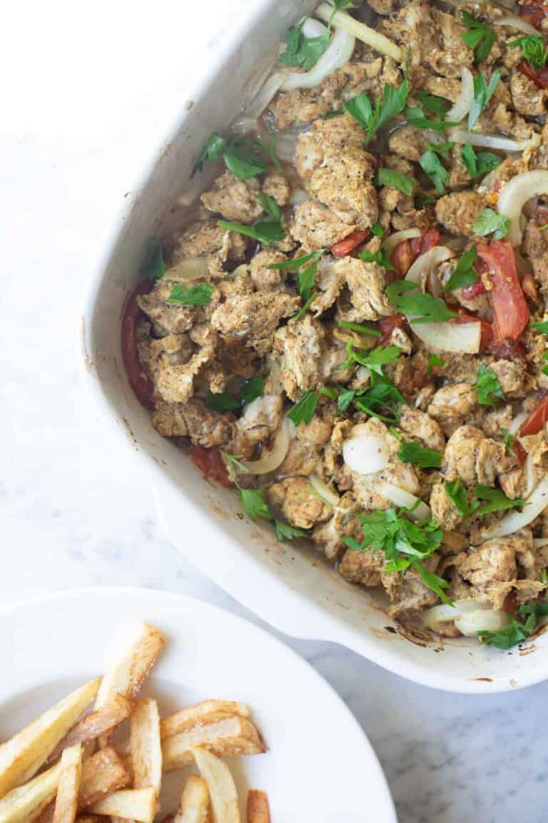 Sheet Pan Lebanese Chicken Shawarma - The Matbakh