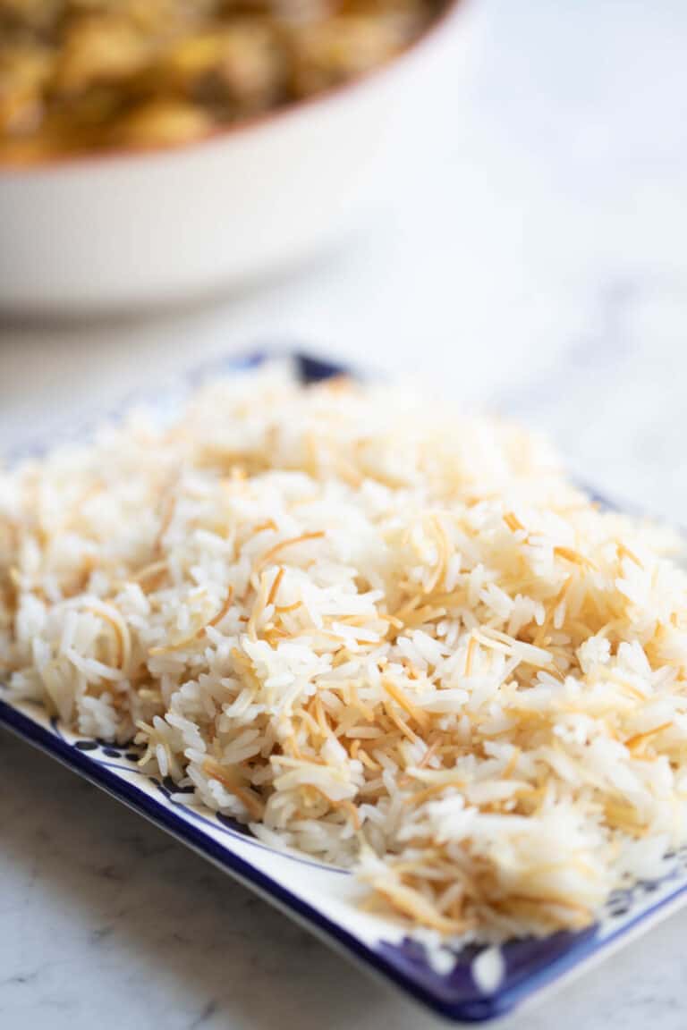 Lebanese Vermicelli Rice Pilaf - The Matbakh