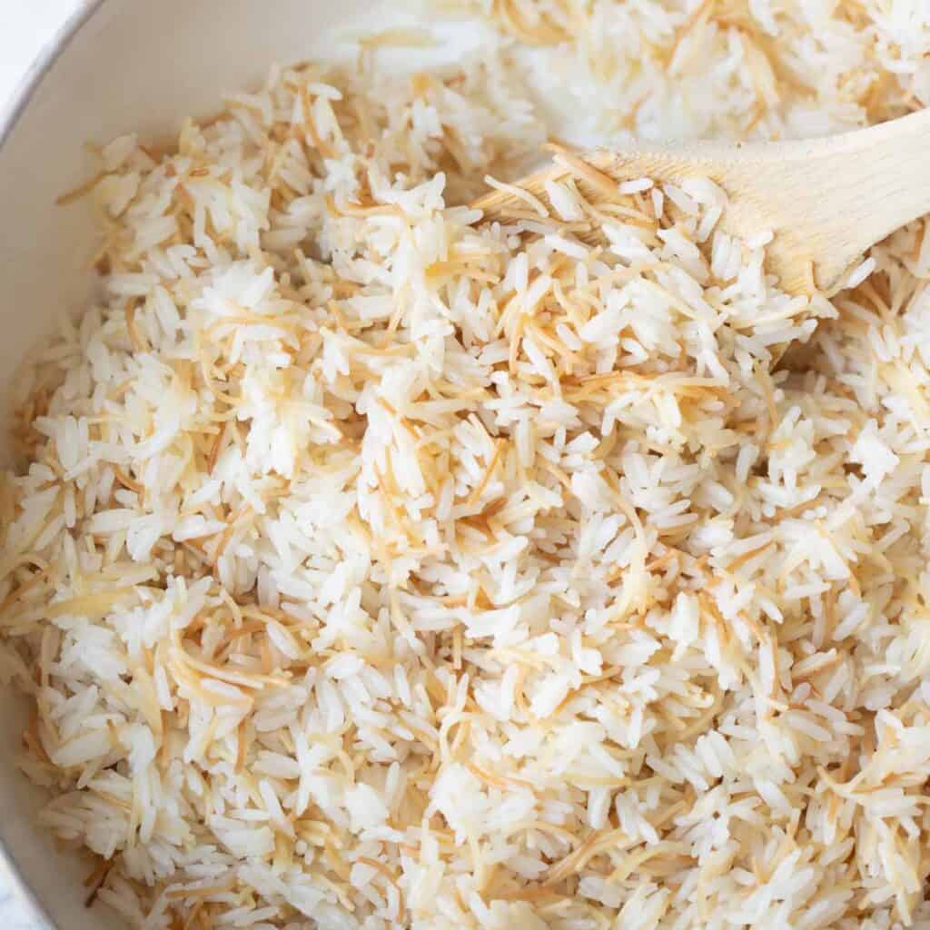 Lebanese Vermicelli Rice Pilaf - The Matbakh