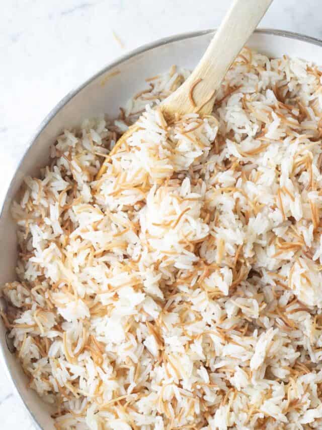 Lebanese Vermicelli Rice - The Matbakh