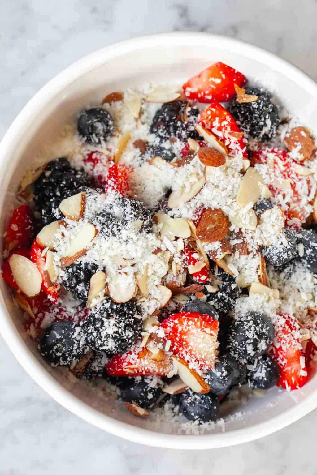 Fresh Mixed Berry Bowl with Honey Greek Yogurt - The Matbakh