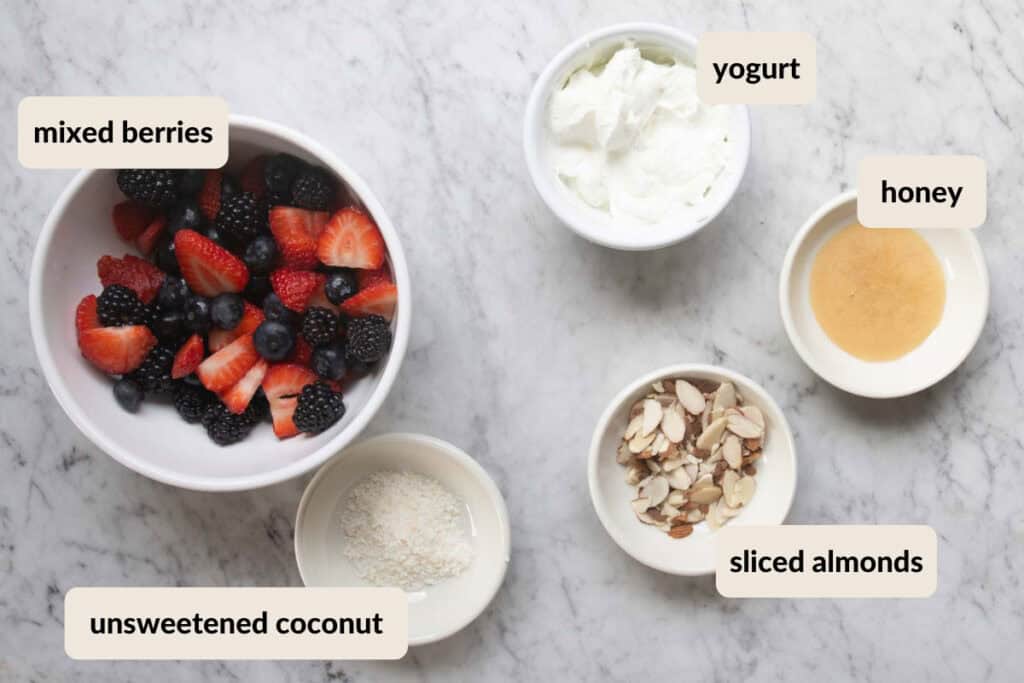 Fresh Mixed Berry Bowl with Honey Greek Yogurt - The Matbakh