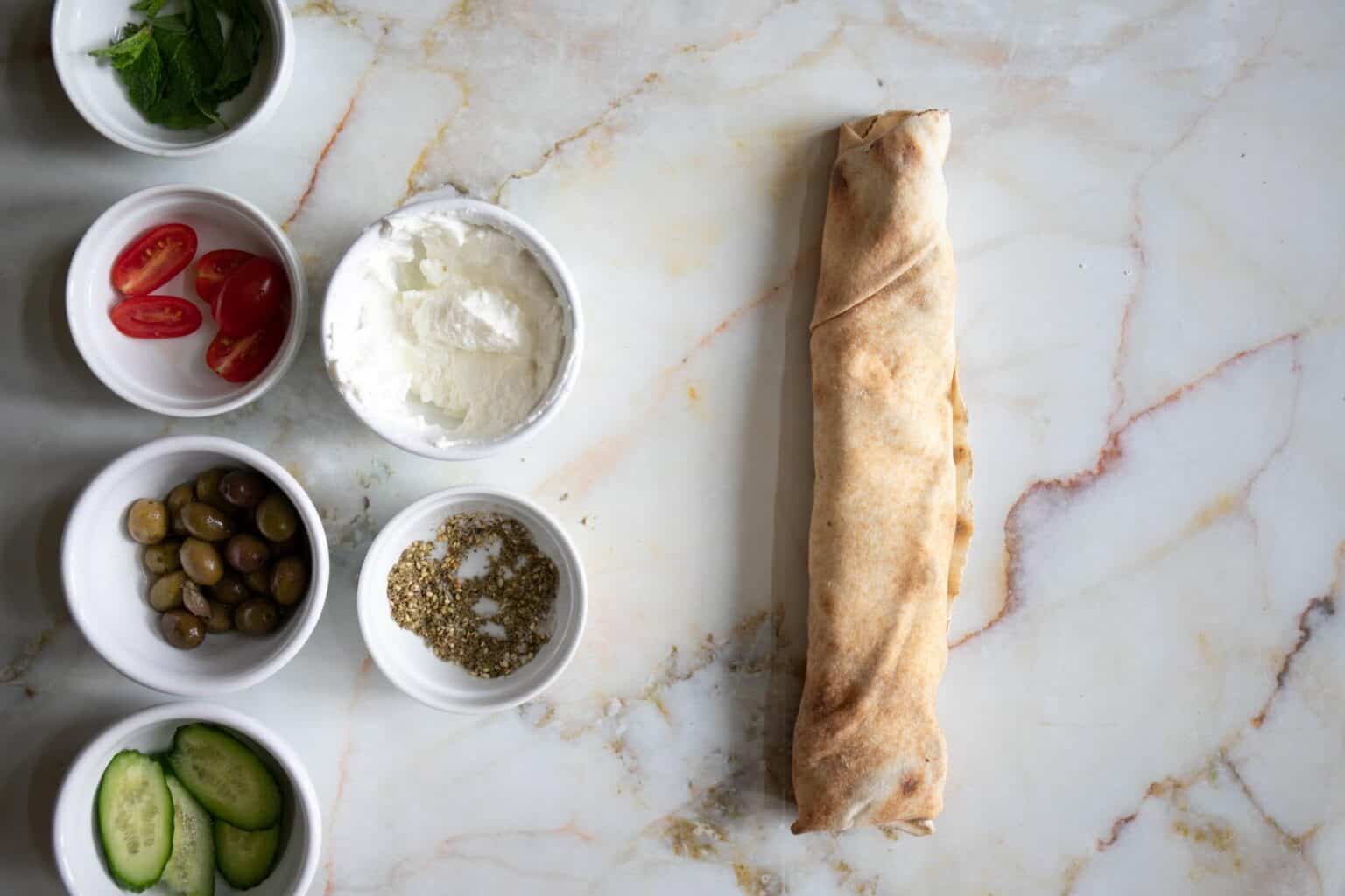 Labneh Pita Sandwich - The Matbakh